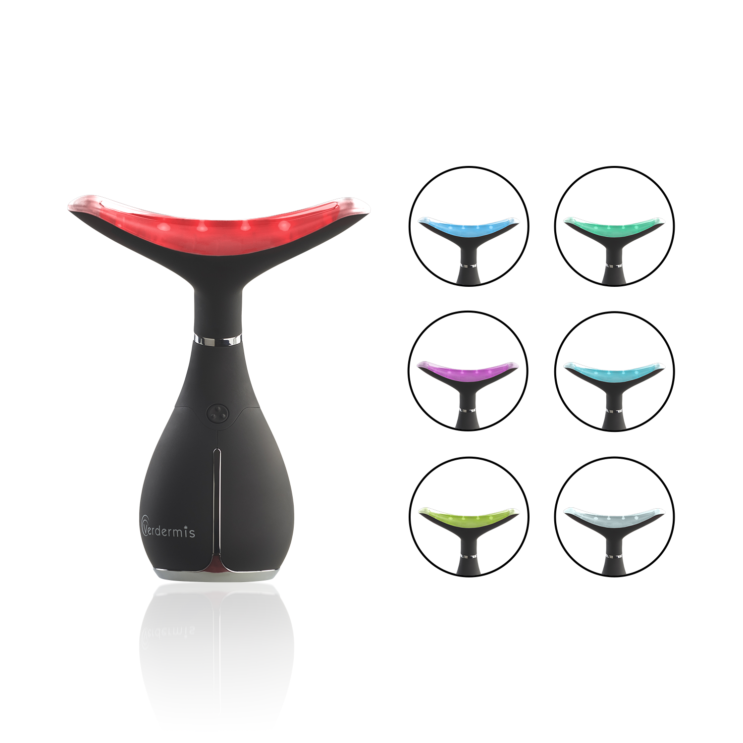 7 Color LED Neck and Face Massager+ – Verdermis
